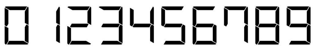 デジタル文字の数字フォントを集めました【商用利用可・無料】 | デザナル